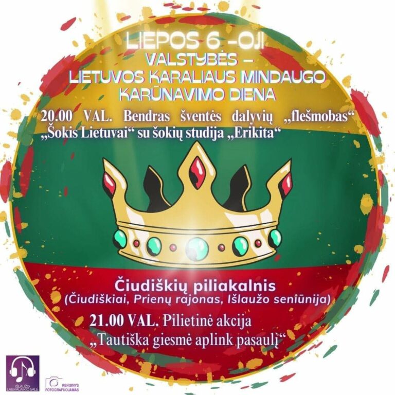 Valstybės (Lietuvos Karaliaus Mindaugo karūnavimo) ir Tautiškos giesmės ...
